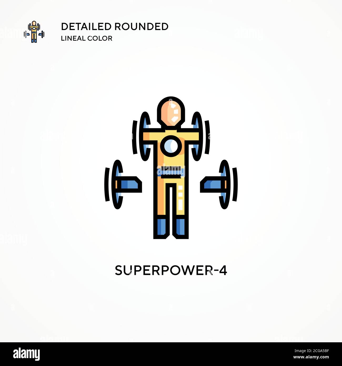 Superpower-4 vector icon. Modern vector illustration concepts. Easy to ...
