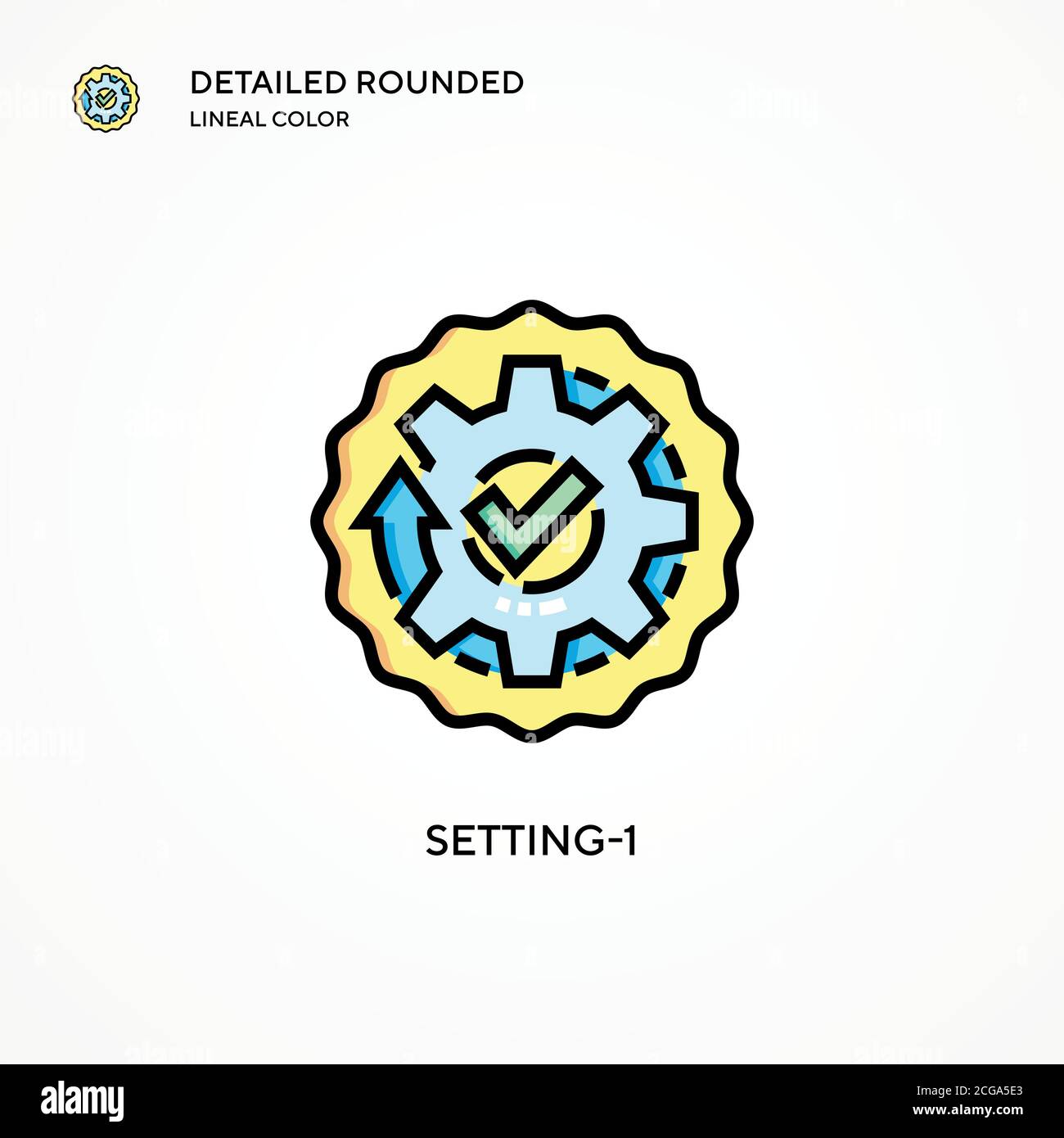 Setting-1 vector icon. Modern vector illustration concepts. Easy to ...