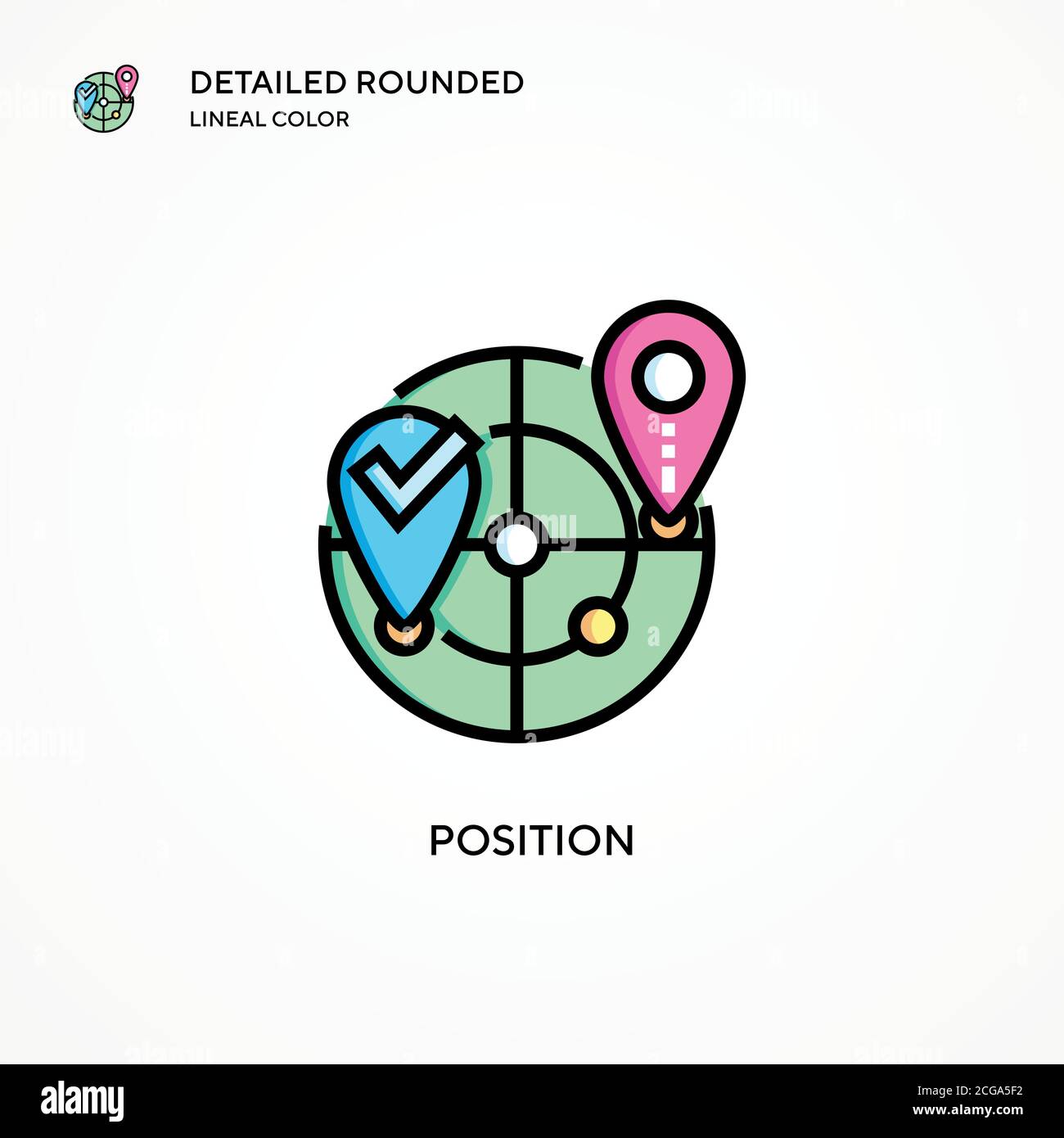 Position vector icon. Modern vector illustration concepts. Easy to edit ...