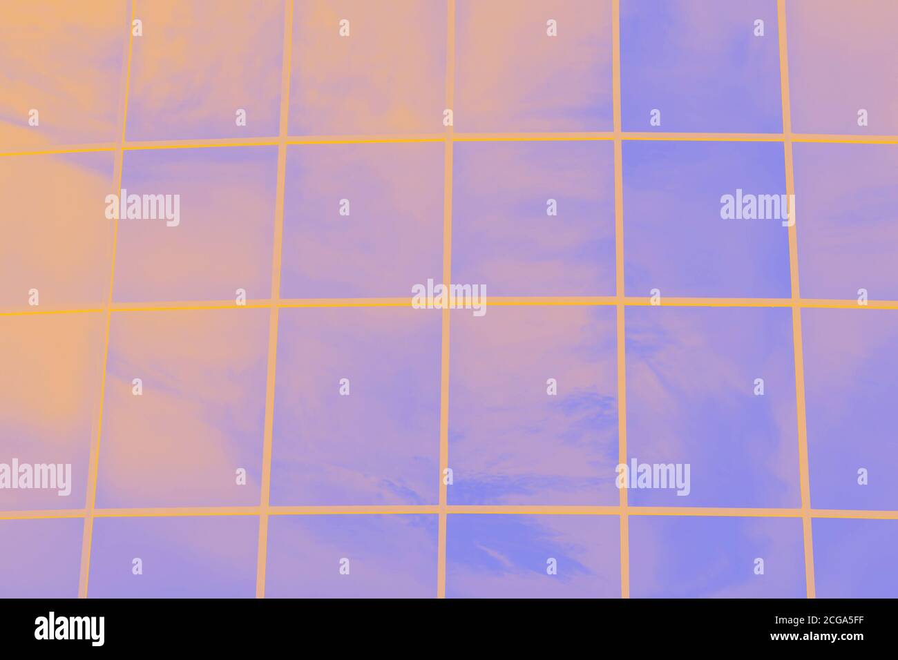 Violet and light orange color background, squares pattern Stock Photo ...