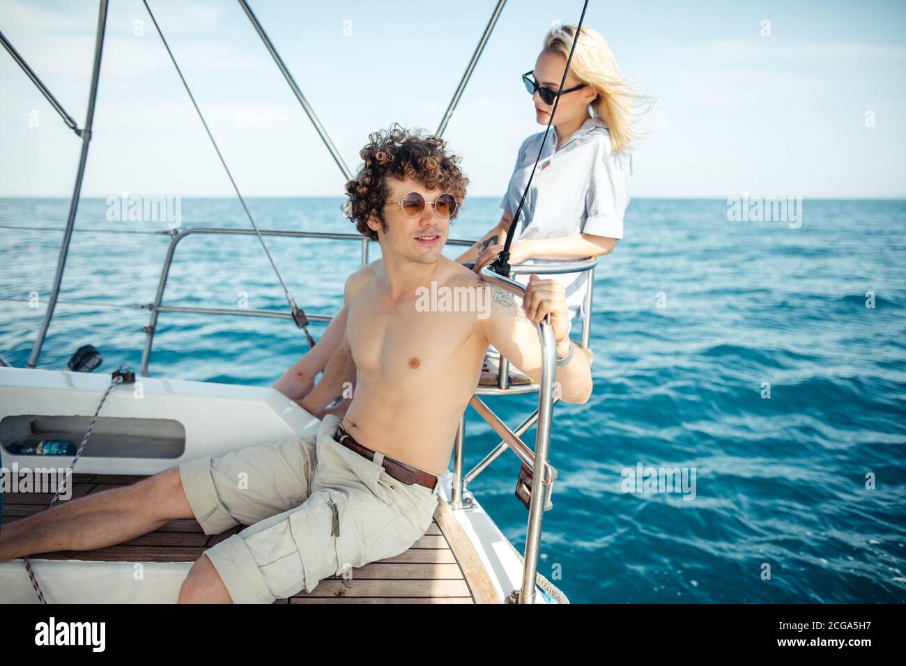Couple taking bath hi-res stock photography and images - Alamy