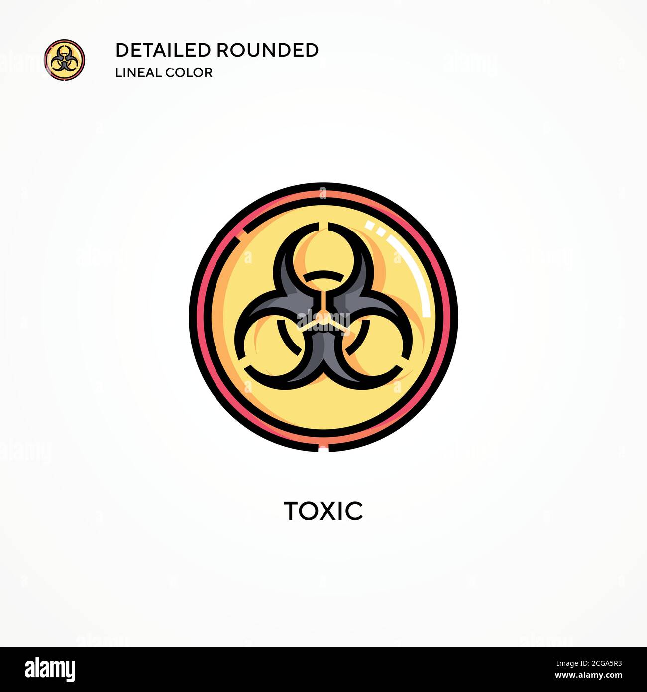 Toxic vector icon. Modern vector illustration concepts. Easy to edit ...