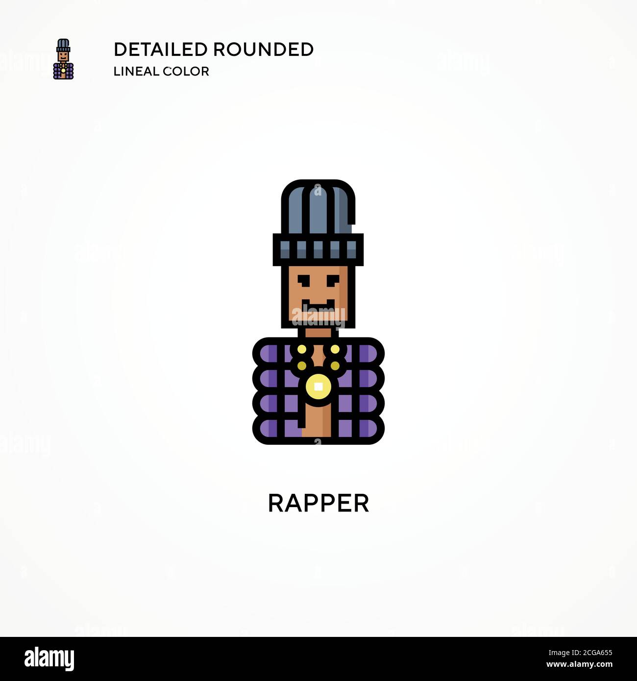 Rapper vector icon. Modern vector illustration concepts. Easy to edit ...