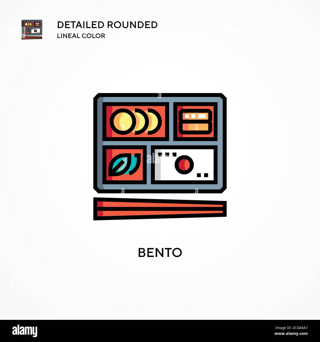 Bento vector icon. Modern vector illustration concepts. Easy to edit ...