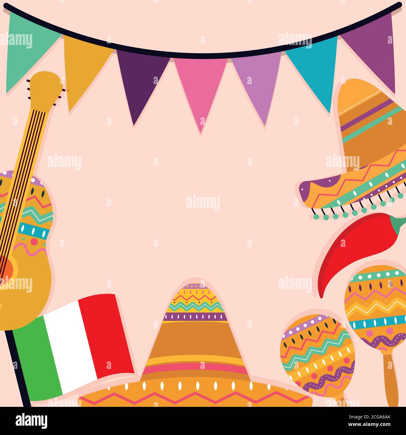 Mexican flag historic Stock Vector Images - Alamy