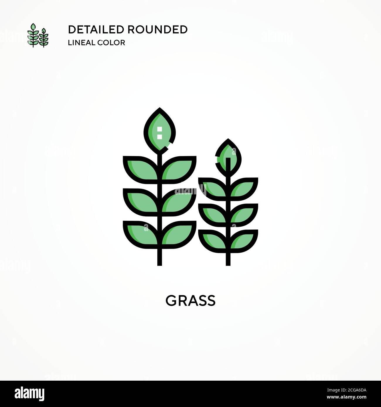 Grass vector icon. Modern vector illustration concepts. Easy to edit ...