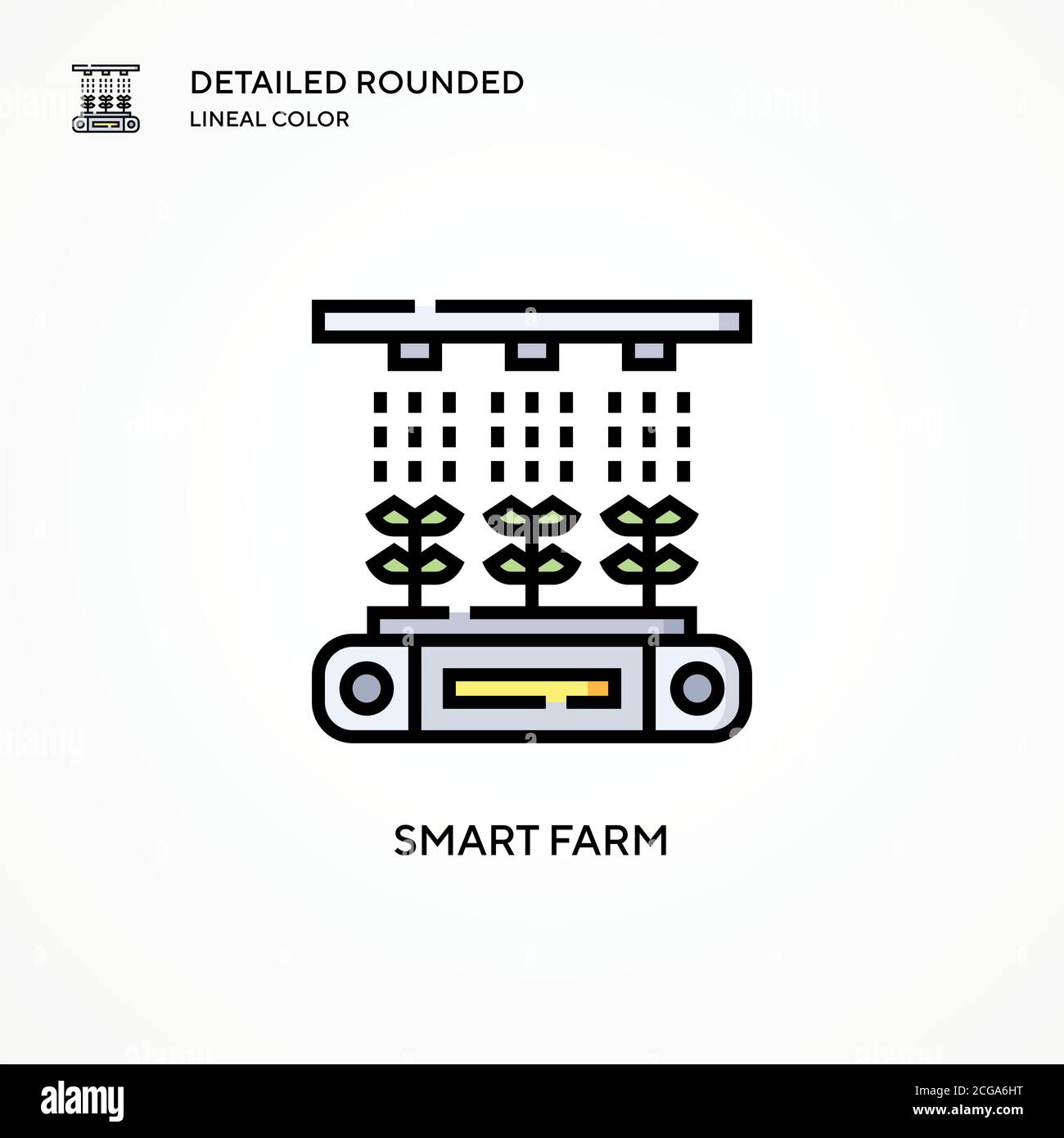 Smart farm vector icon. Modern vector illustration concepts. Easy to ...