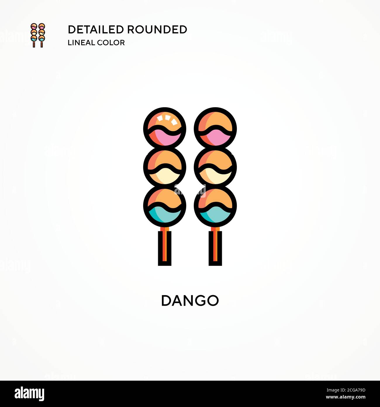 Dango vector icon. Modern vector illustration concepts. Easy to edit ...