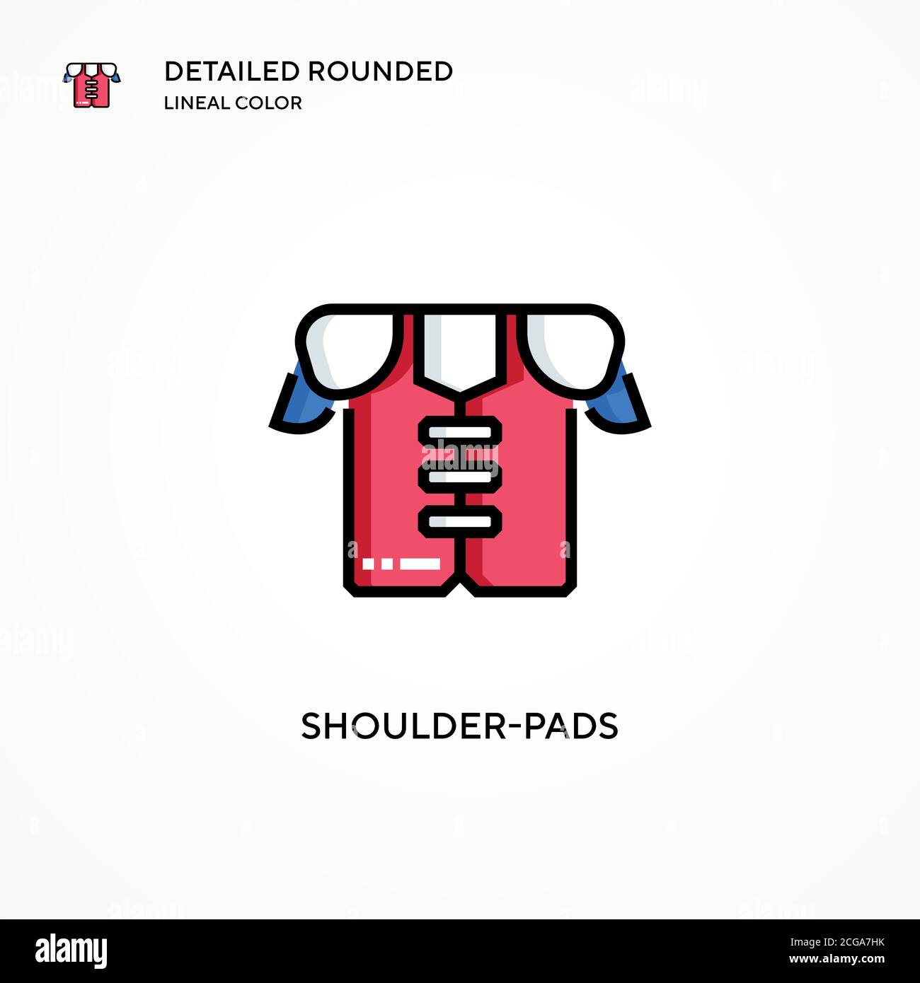 Shoulder pads woman Stock Vector Images - Alamy