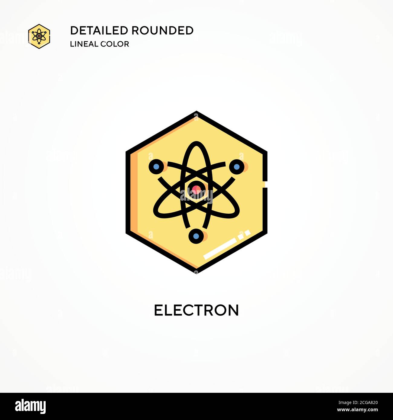 Electron vector icon. Modern vector illustration concepts. Easy to edit ...