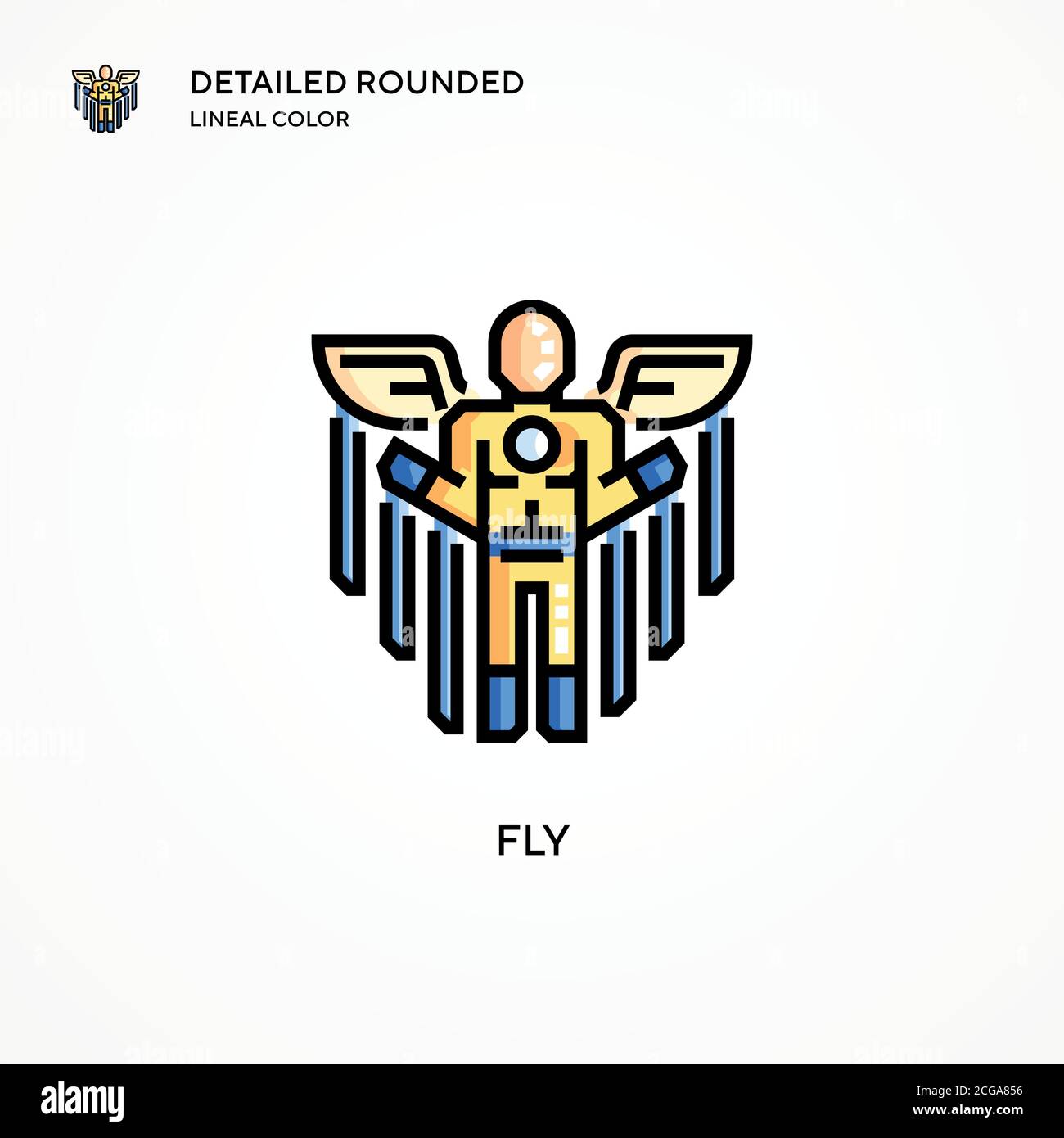 Fly vector icon. Modern vector illustration concepts. Easy to edit and ...