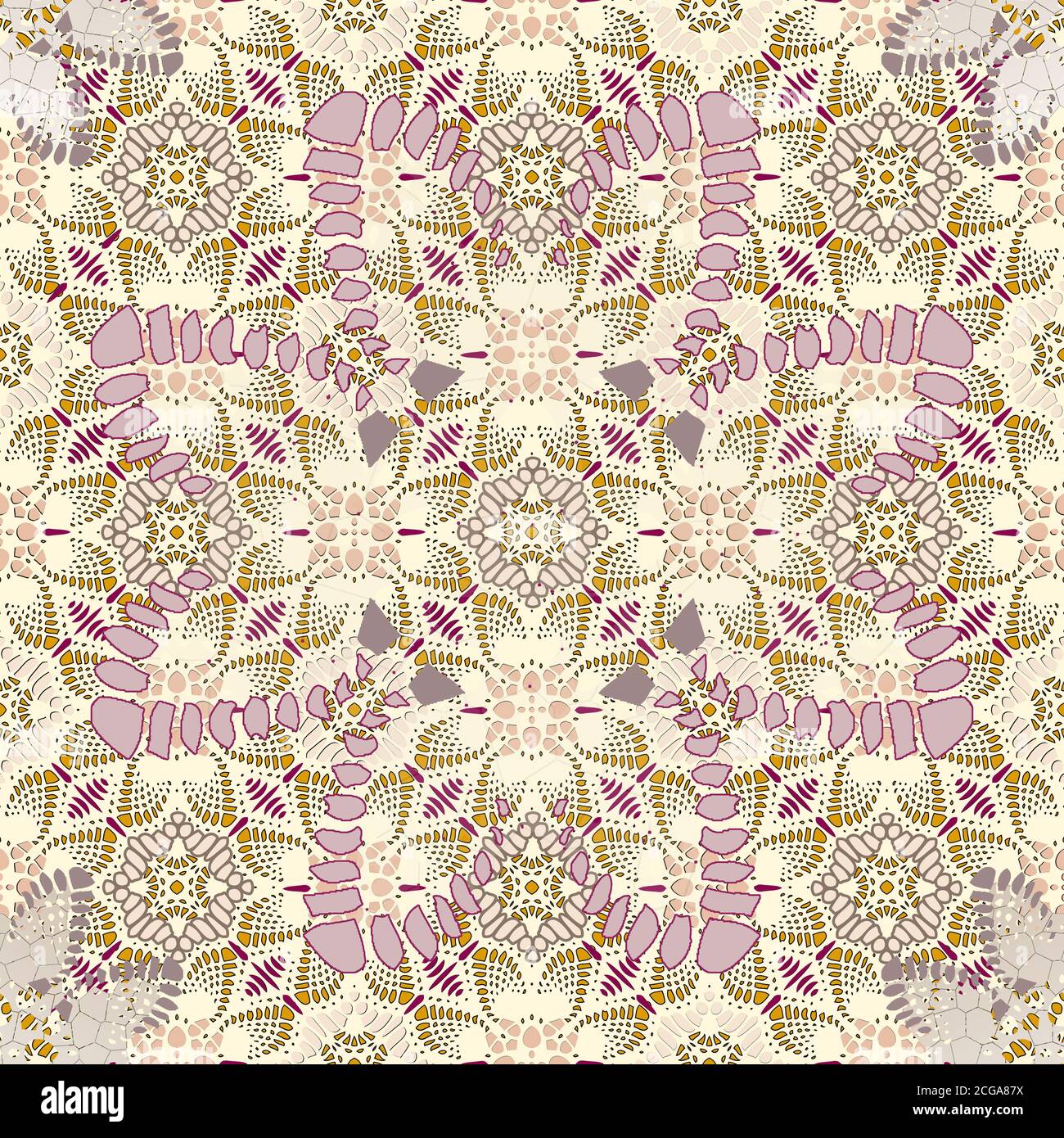 Lace Ethnic Digital Print Stock Photo - Alamy