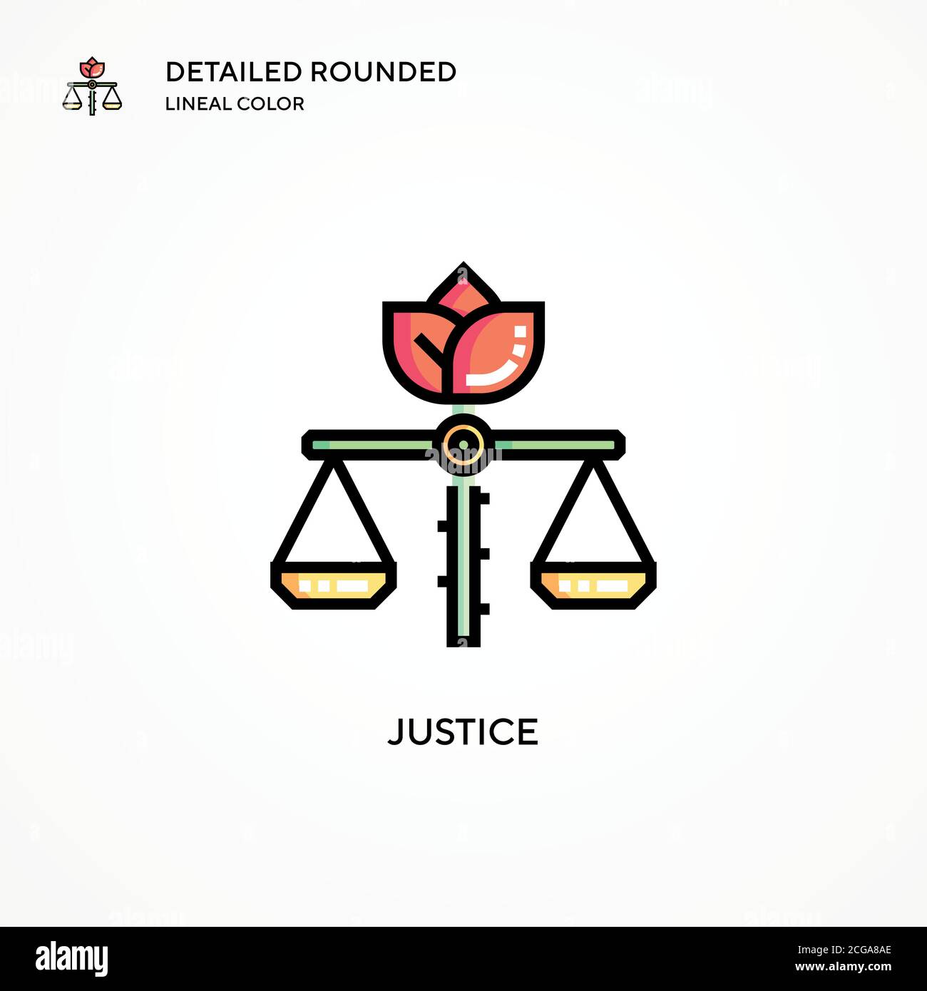 Justice vector icon. Modern vector illustration concepts. Easy to edit ...
