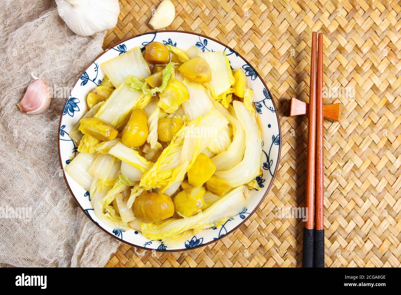Chestnut vegetable stew Stock Photo - Alamy