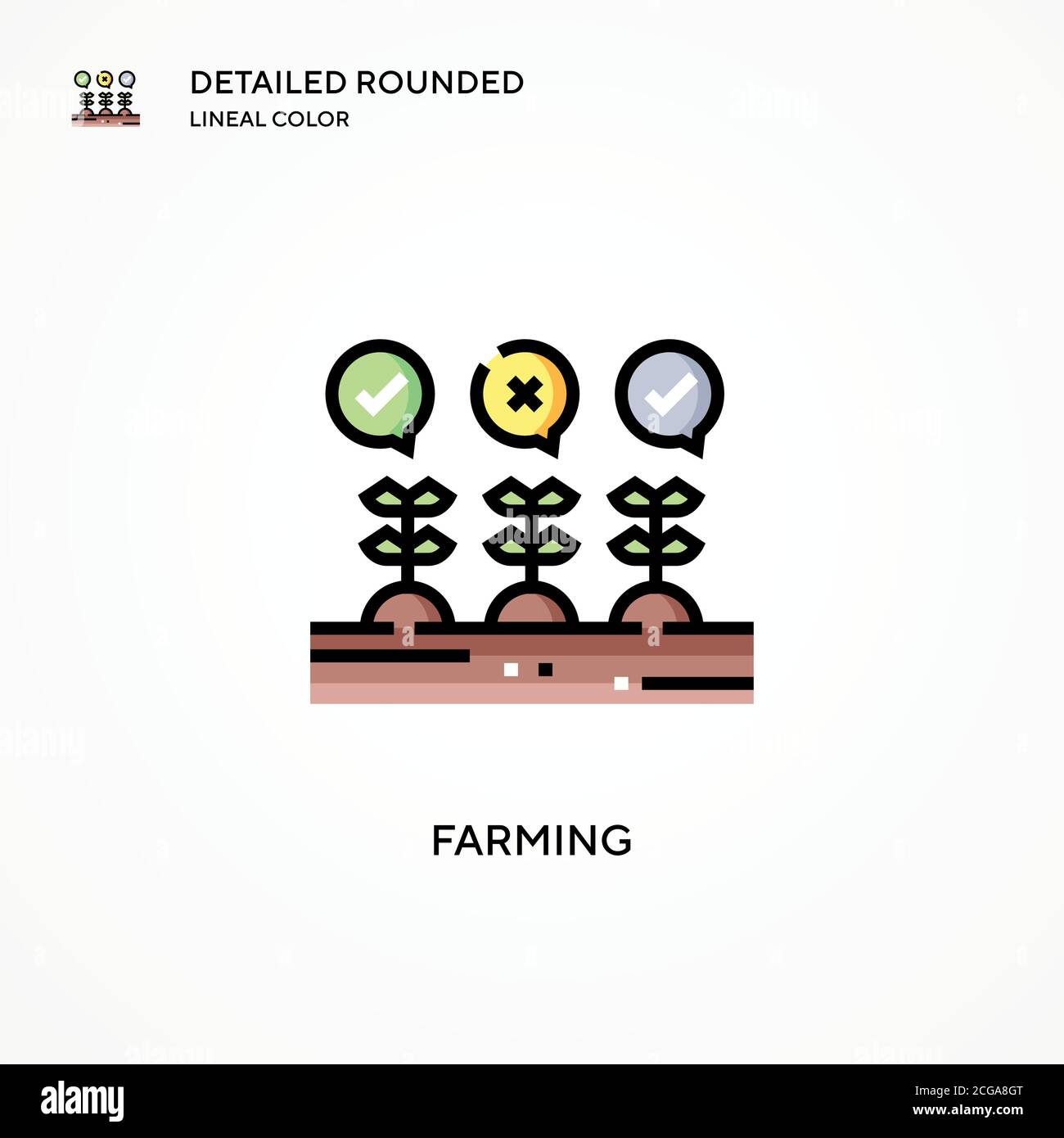 Farming vector icon. Modern vector illustration concepts. Easy to edit ...