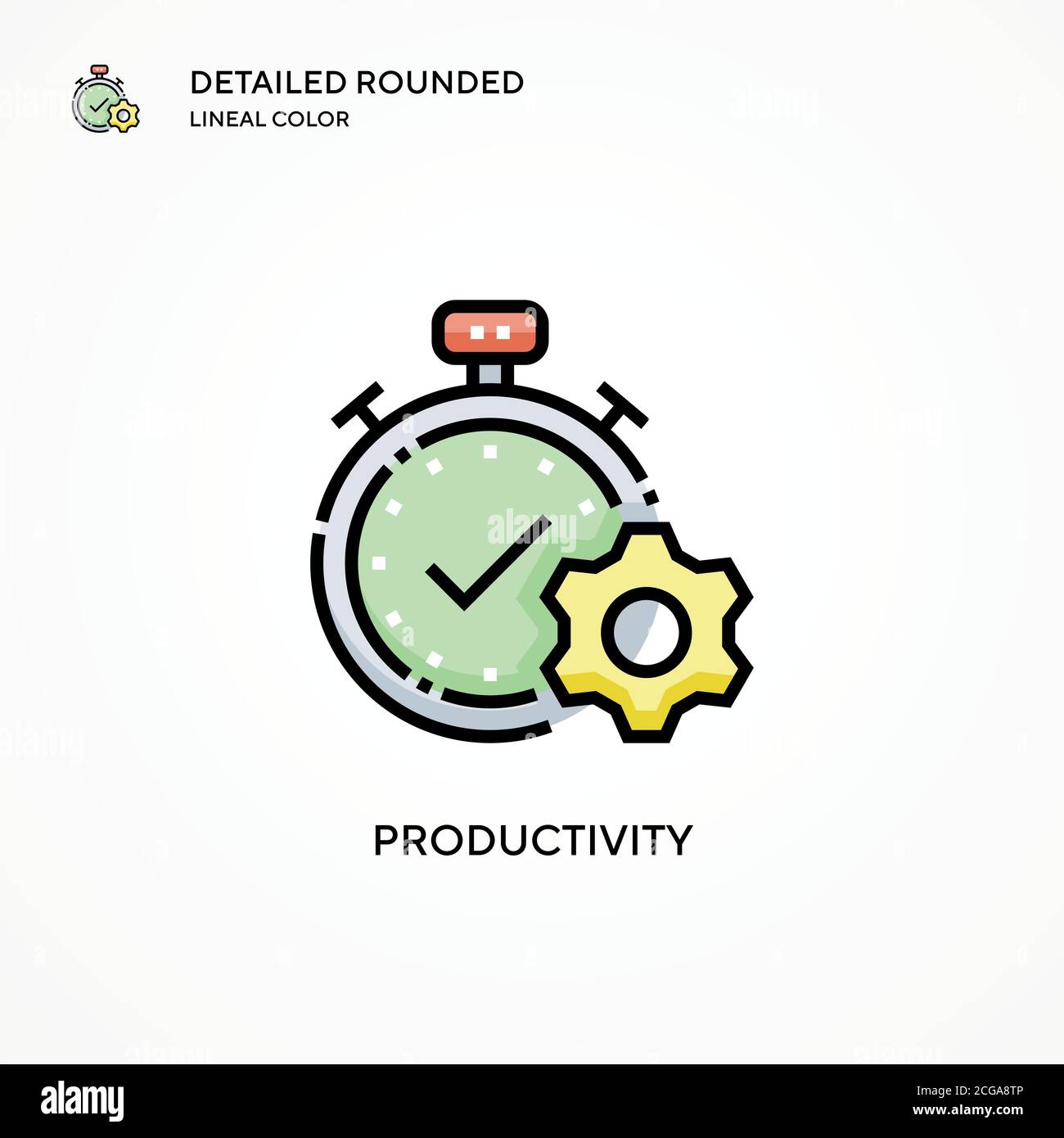 Productivity vector icon. Modern vector illustration concepts. Easy to ...