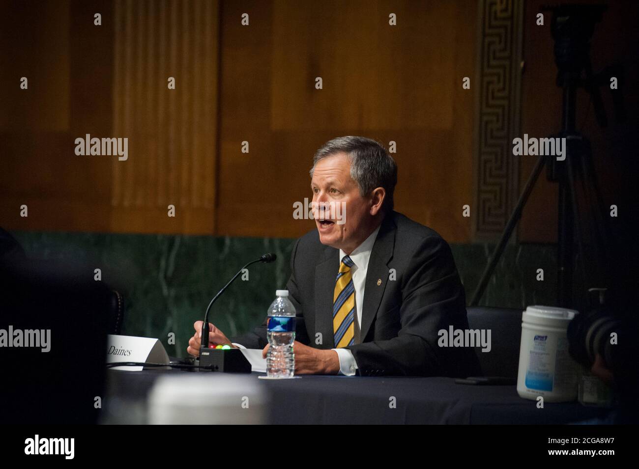 United States Senator Steve Daines (Republican of Montana), appears ...