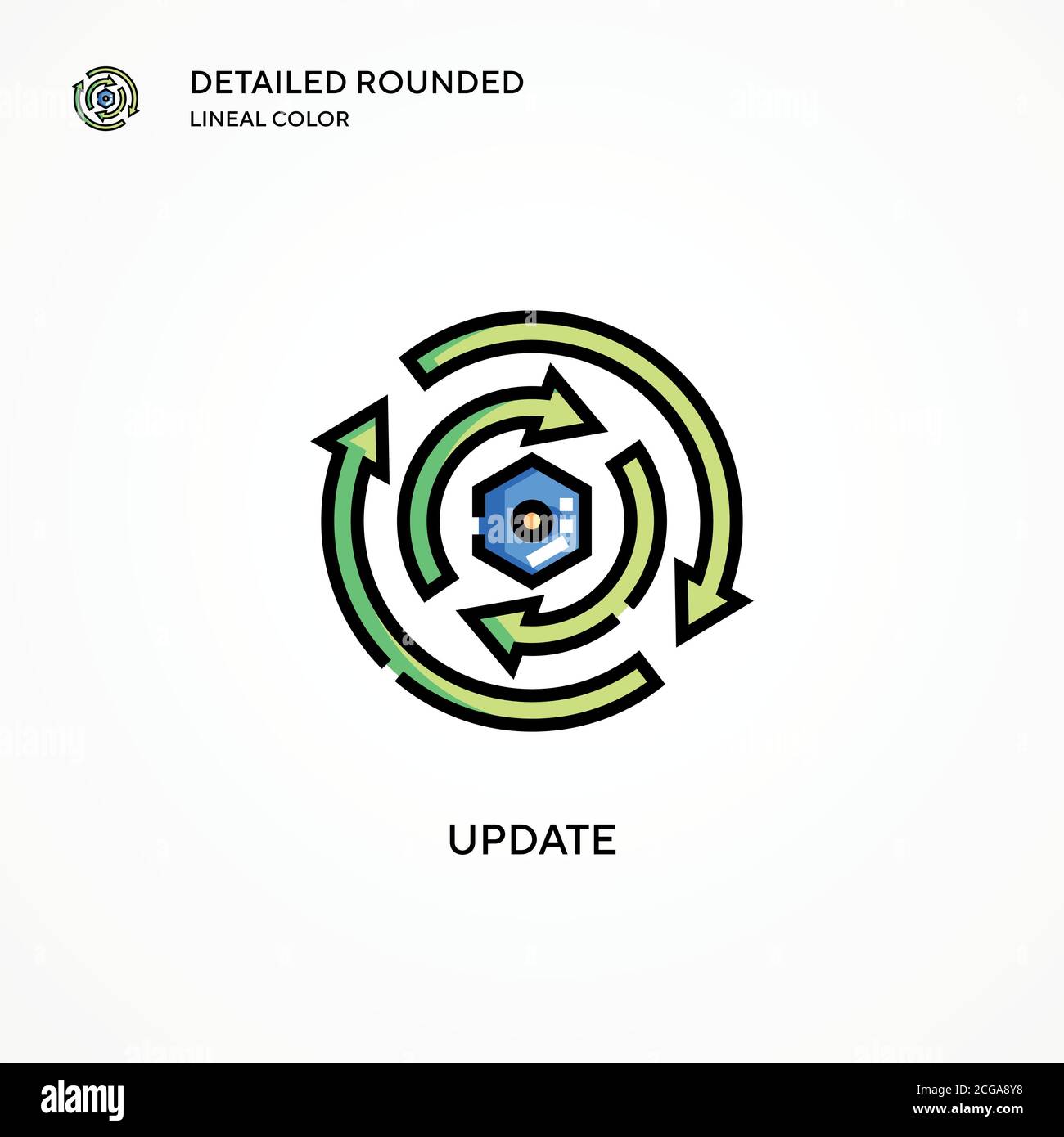 Update vector icon. Modern vector illustration concepts. Easy to edit ...