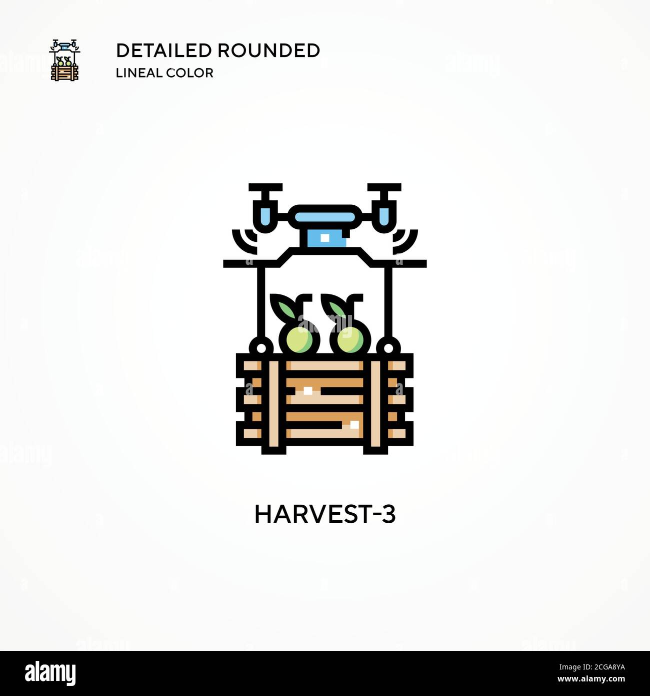 Harvest-3 vector icon. Modern vector illustration concepts. Easy to ...
