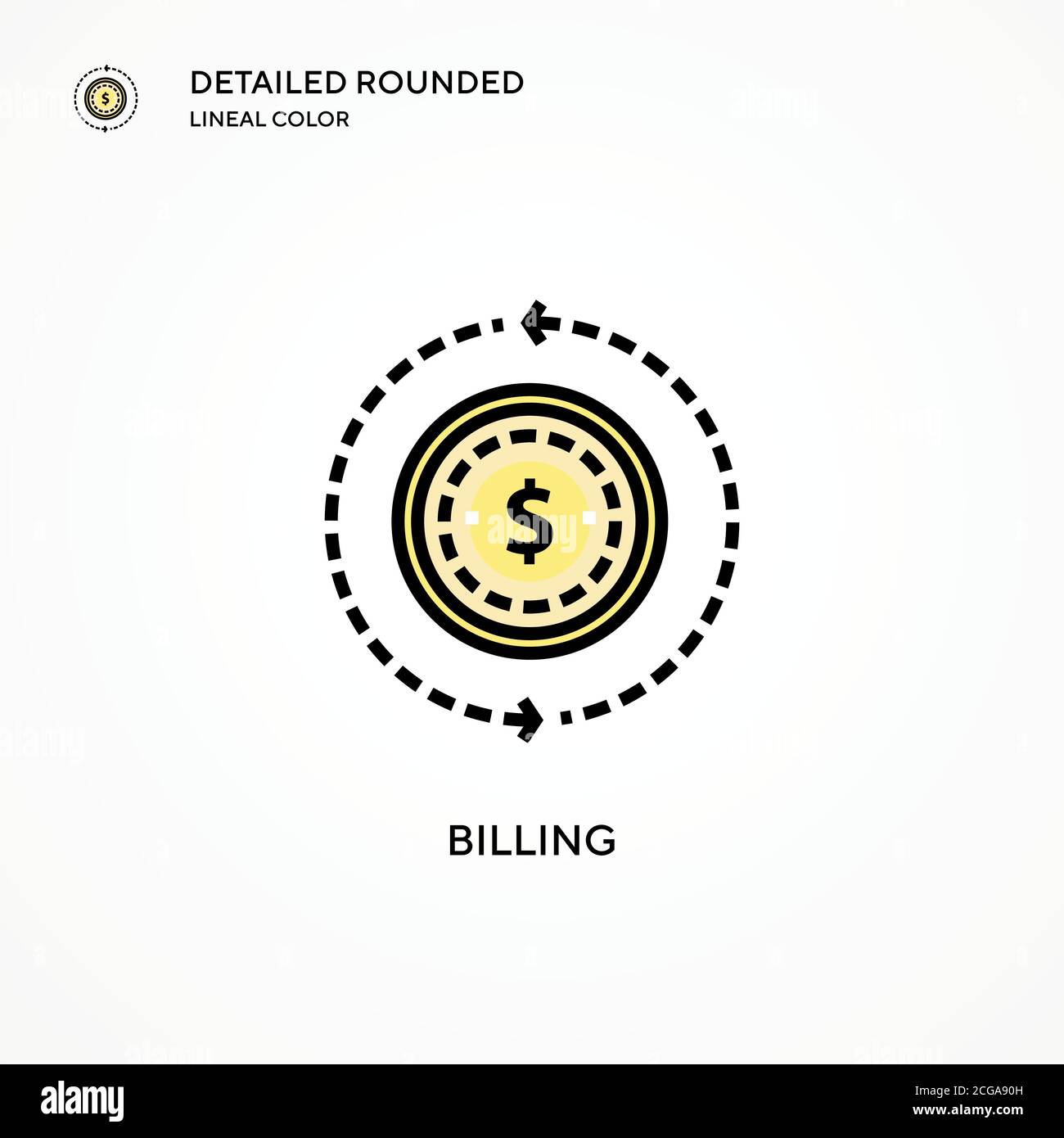 Billing vector icon. Modern vector illustration concepts. Easy to edit ...