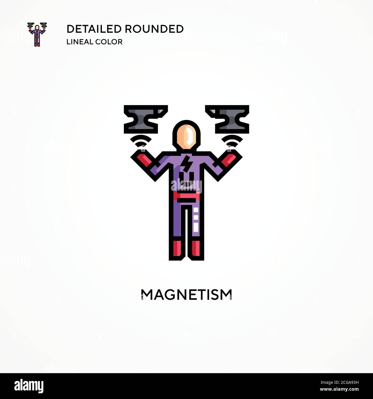Magnetism vector icon. Modern vector illustration concepts. Easy to ...