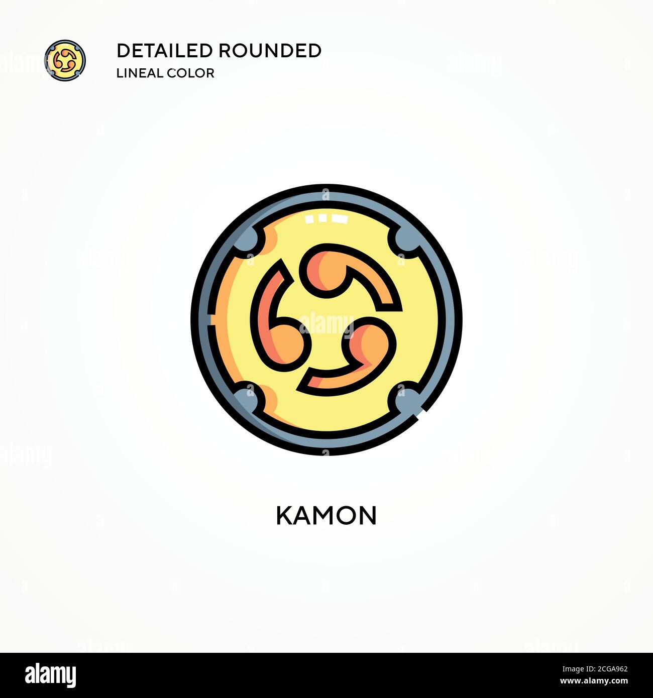 Kamon vector icon. Modern vector illustration concepts. Easy to edit and customize Stock Vector ...