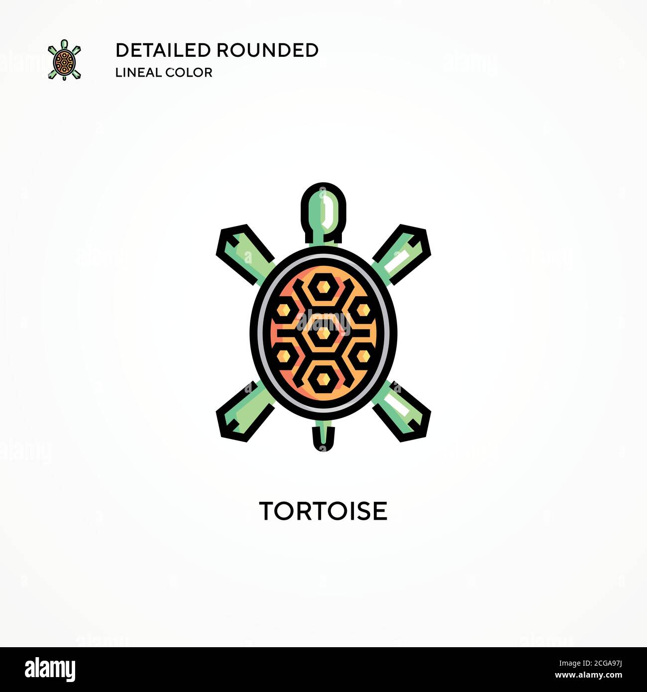 Tortoise vector icon. Modern vector illustration concepts. Easy to edit ...
