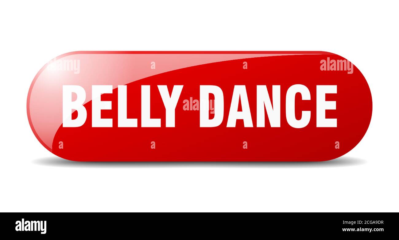 belly dance button. rounded glass sign. sticker. banner Stock Vector ...