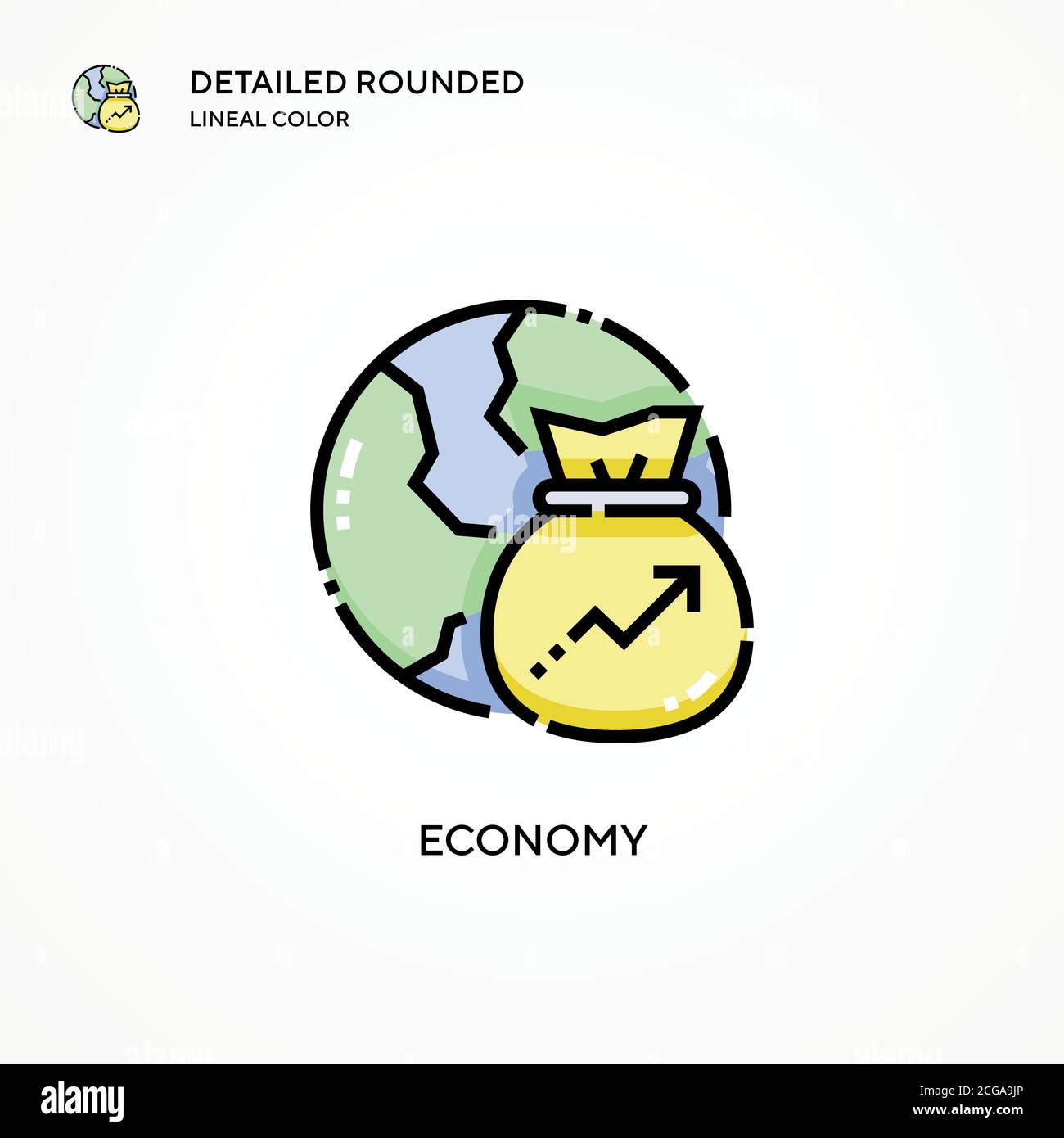 Economy vector icon. Modern vector illustration concepts. Easy to edit ...