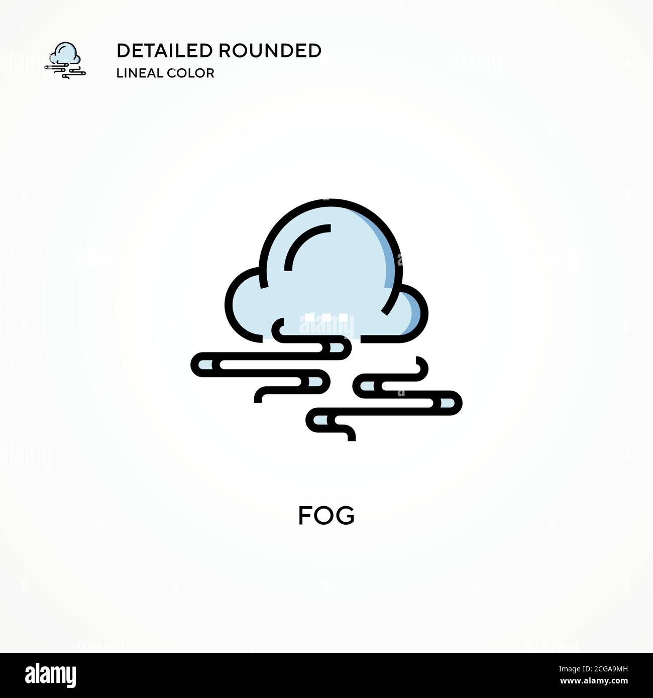 Fog vector icon. Modern vector illustration concepts. Easy to edit and ...
