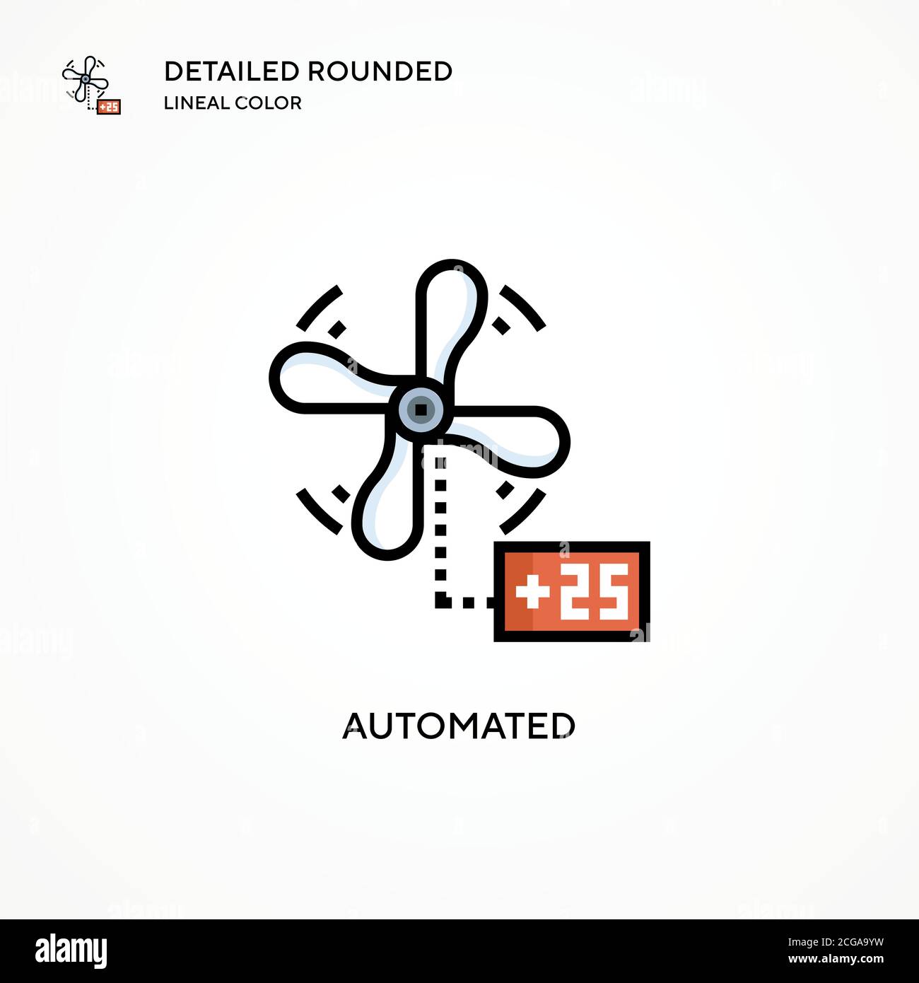 Automated vector icon. Modern vector illustration concepts. Easy to ...