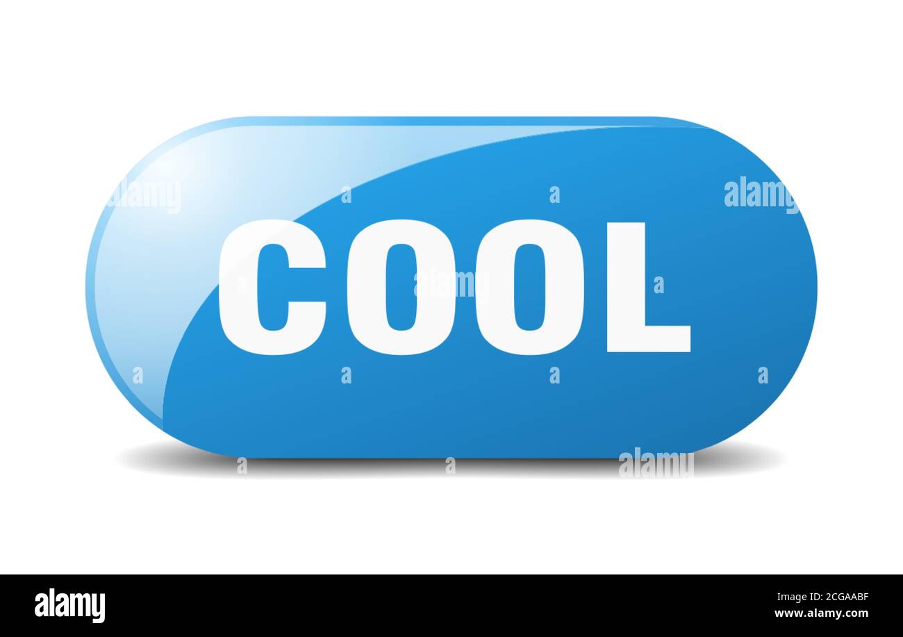 cool button. rounded glass sign. sticker. banner Stock Vector Image ...