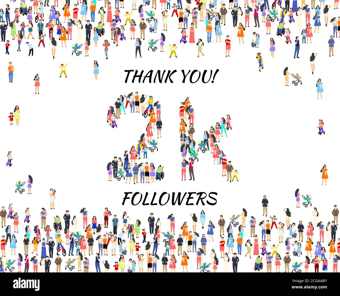 Thank you followers peoples, 2k online social group, happy banner ...