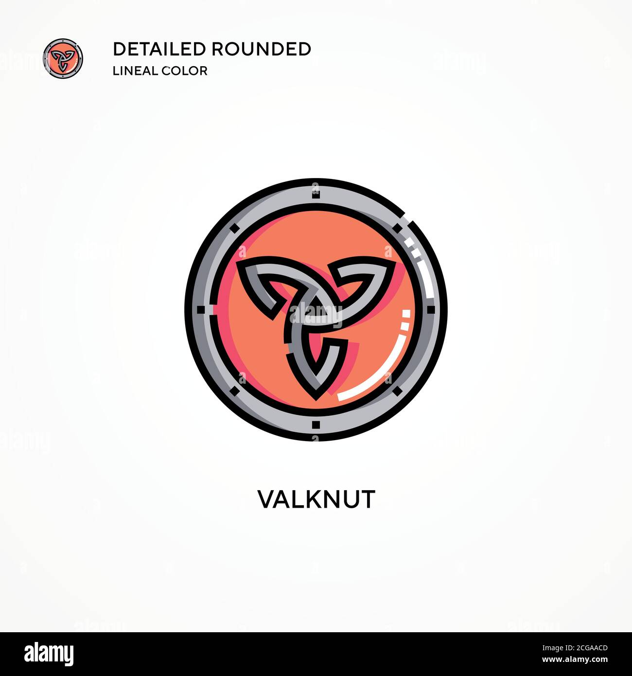 Valknut vector icon. Modern vector illustration concepts. Easy to edit ...
