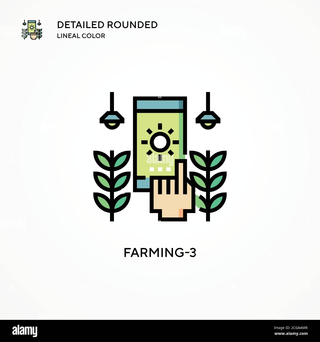 Farming-3 vector icon. Modern vector illustration concepts. Easy to ...