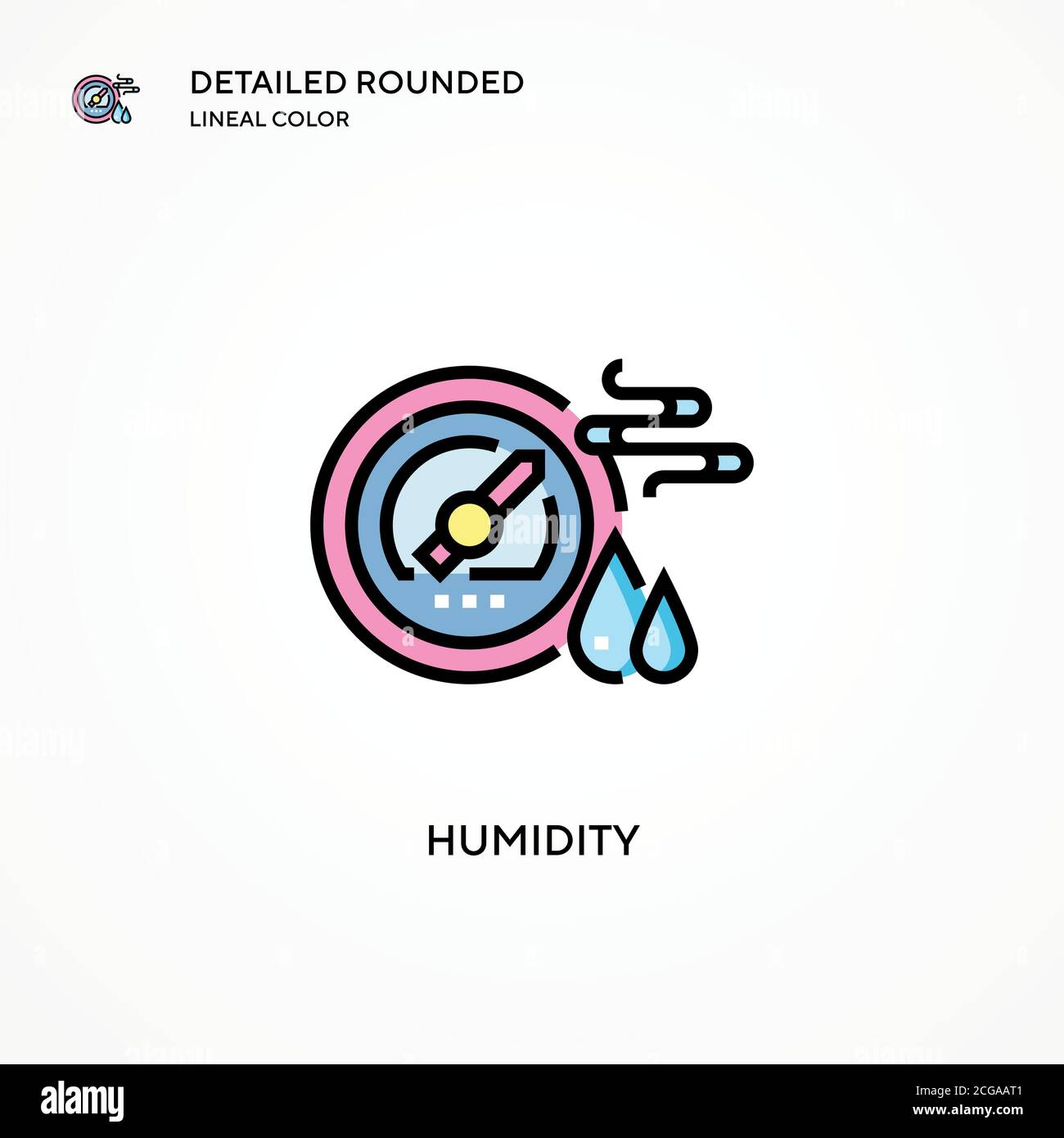 Humidity vector icon. Modern vector illustration concepts. Easy to edit ...