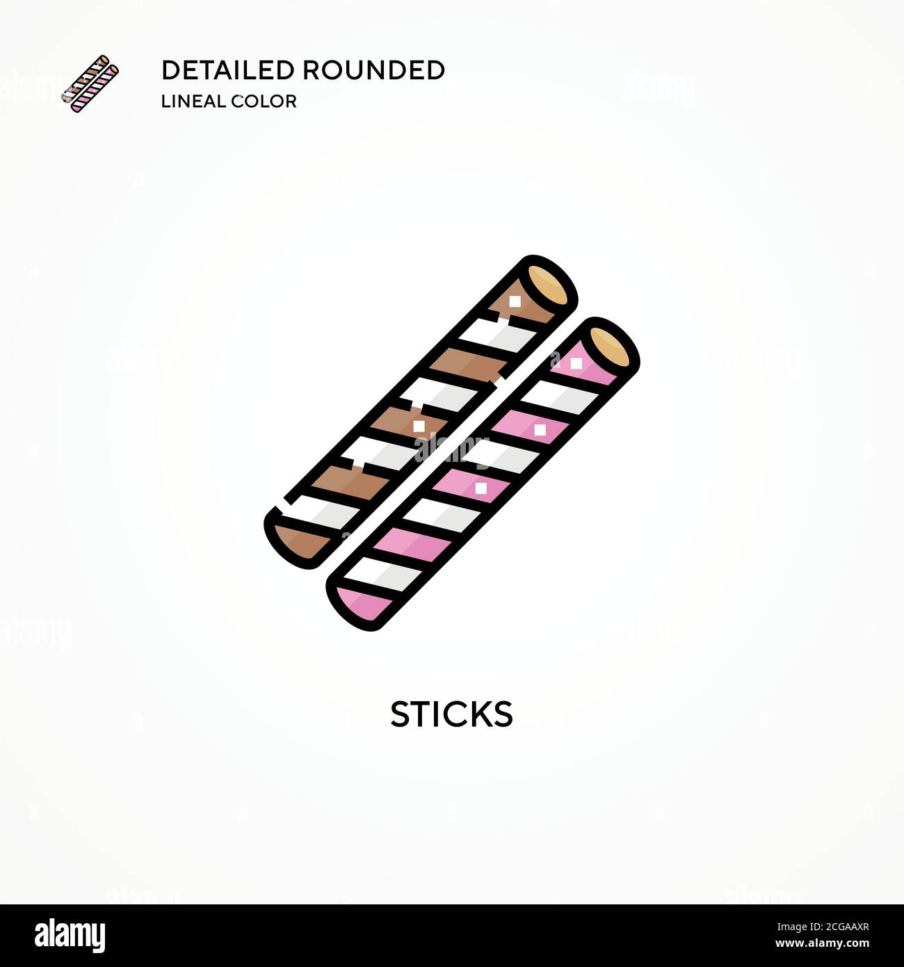 Sticks vector icon. Modern vector illustration concepts. Easy to edit ...