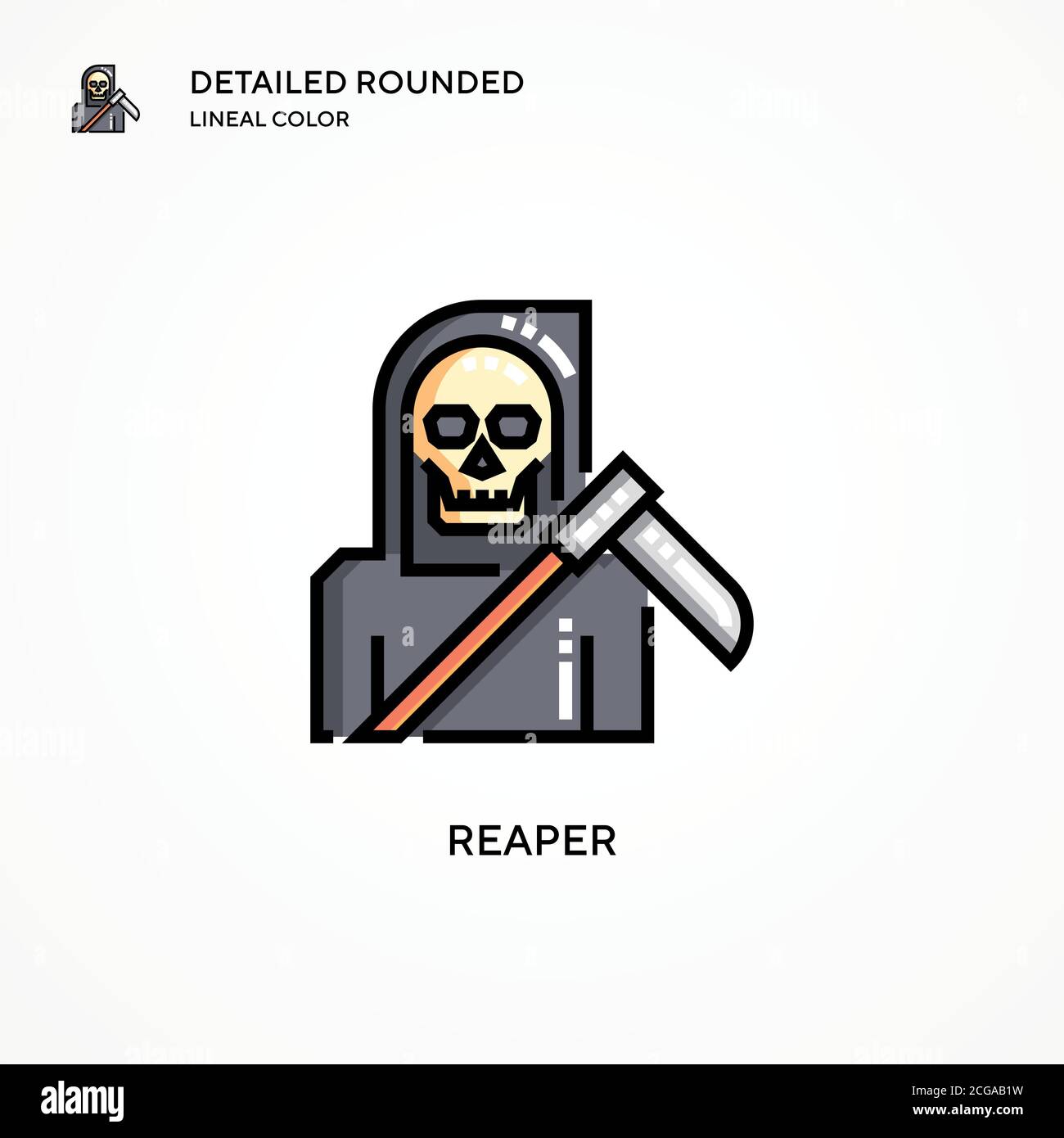 Reaper vector icon. Modern vector illustration concepts. Easy to edit ...