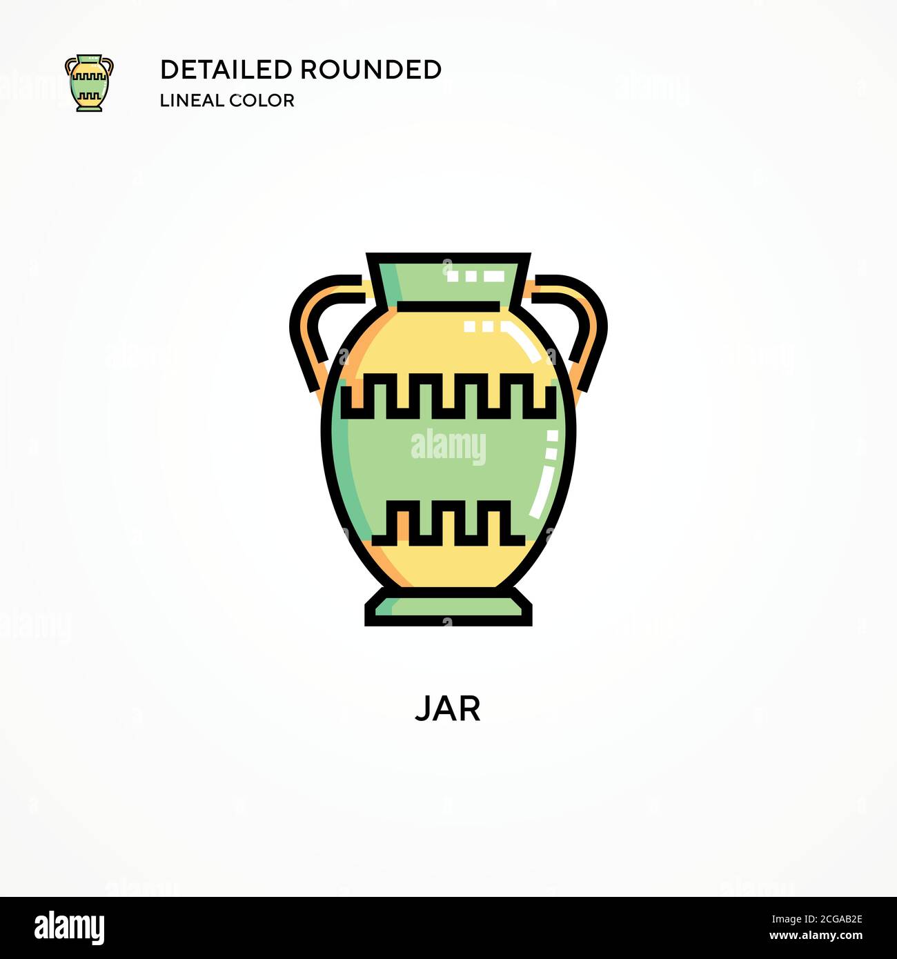 Jar vector icon. Modern vector illustration concepts. Easy to edit and ...