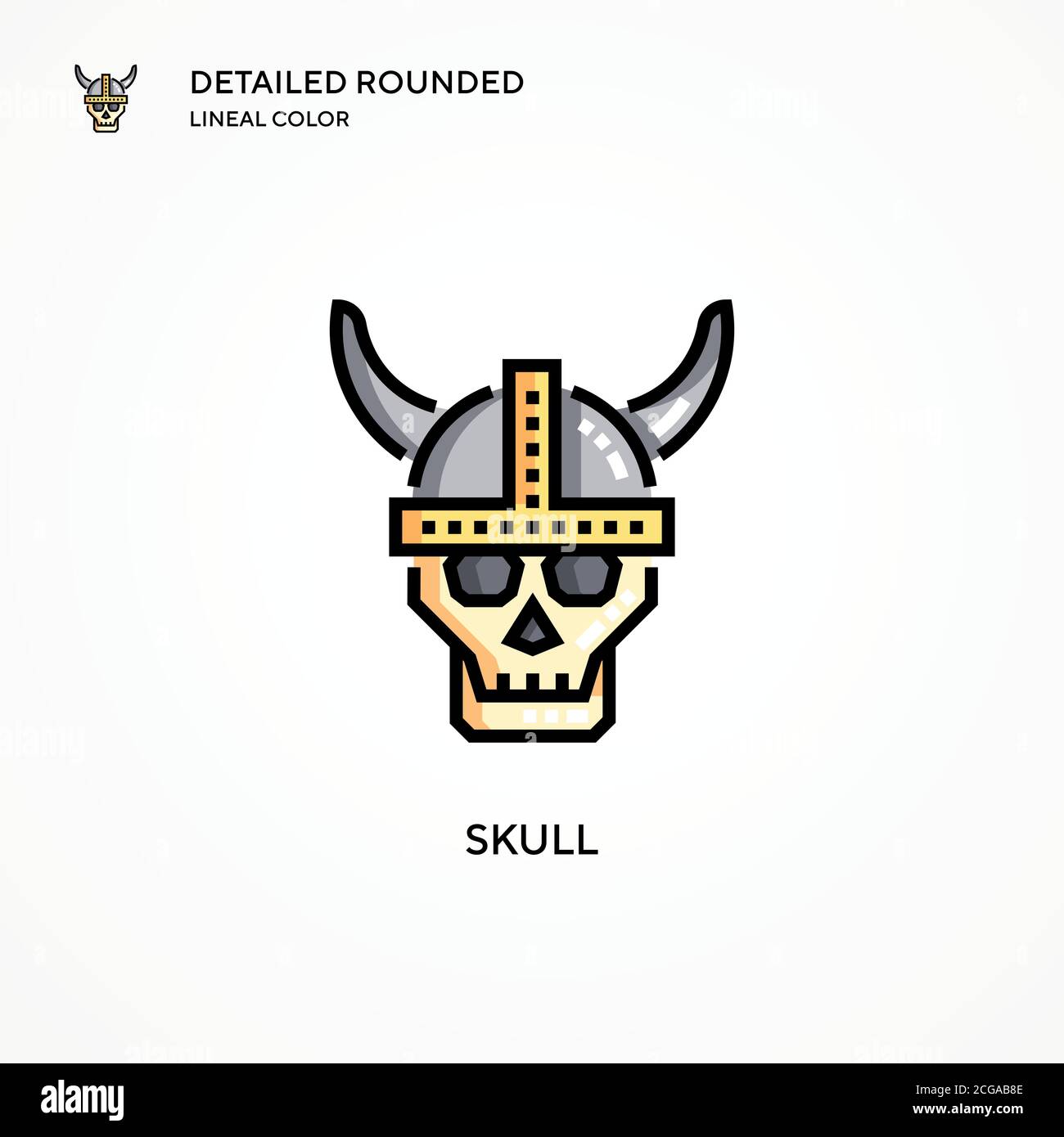 Skull vector icon. Modern vector illustration concepts. Easy to edit ...