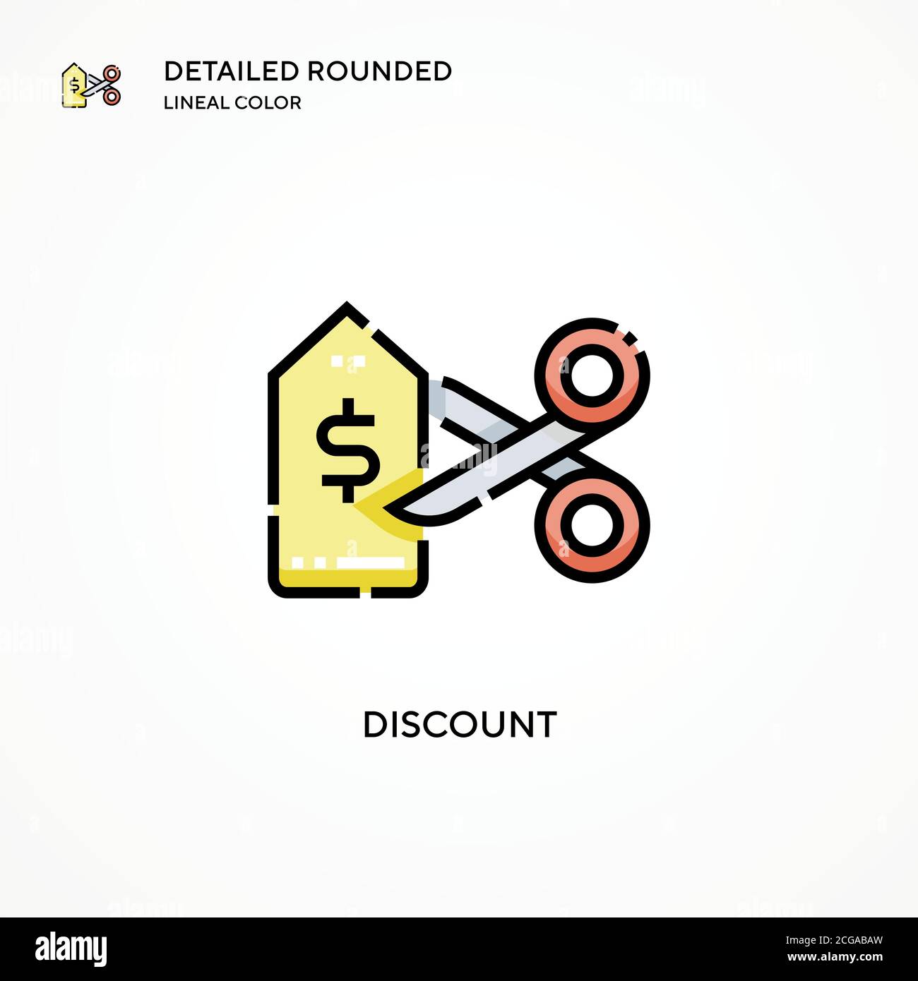 Discount vector icon. Modern vector illustration concepts. Easy to edit ...