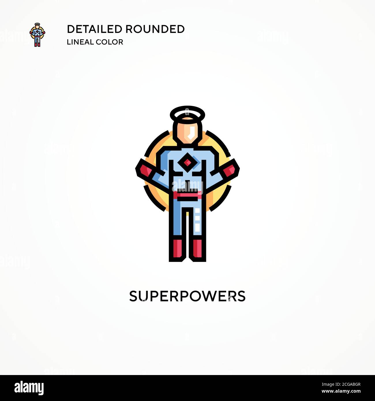 Superpowers vector icon. Modern vector illustration concepts. Easy to ...