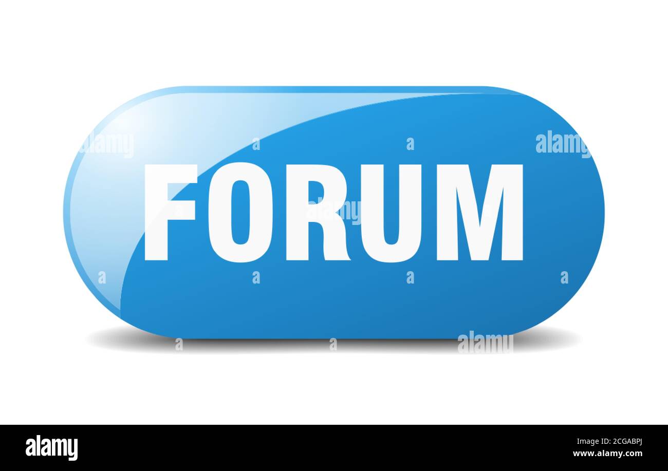 forum button. rounded glass sign. sticker. banner Stock Vector Image ...