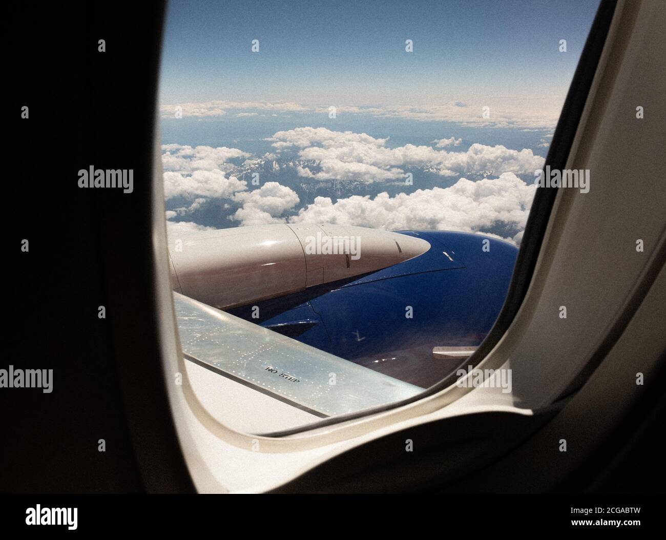 view from a plane window Stock Photo - Alamy
