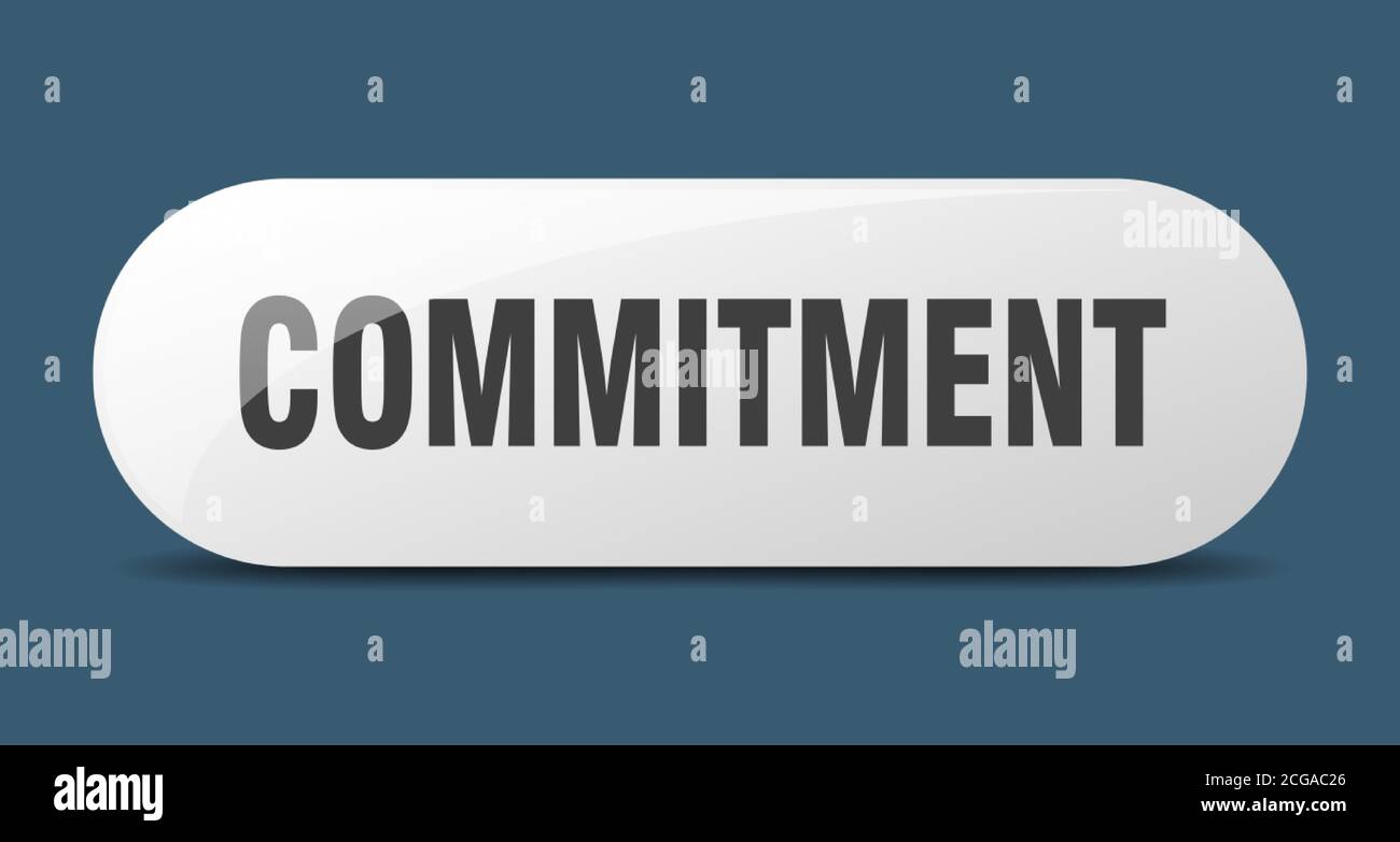 commitment button. rounded glass sign. sticker. banner Stock Vector ...