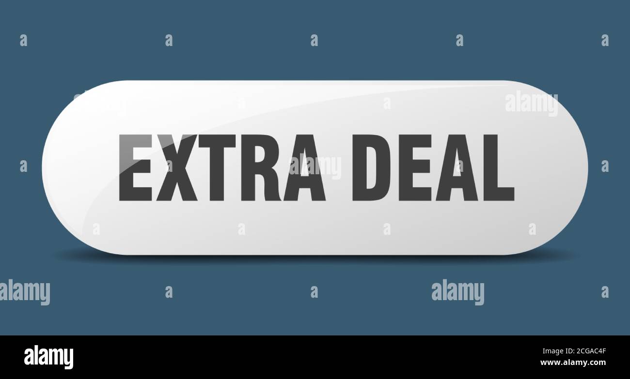 extra deal button. rounded glass sign. sticker. banner Stock Vector ...