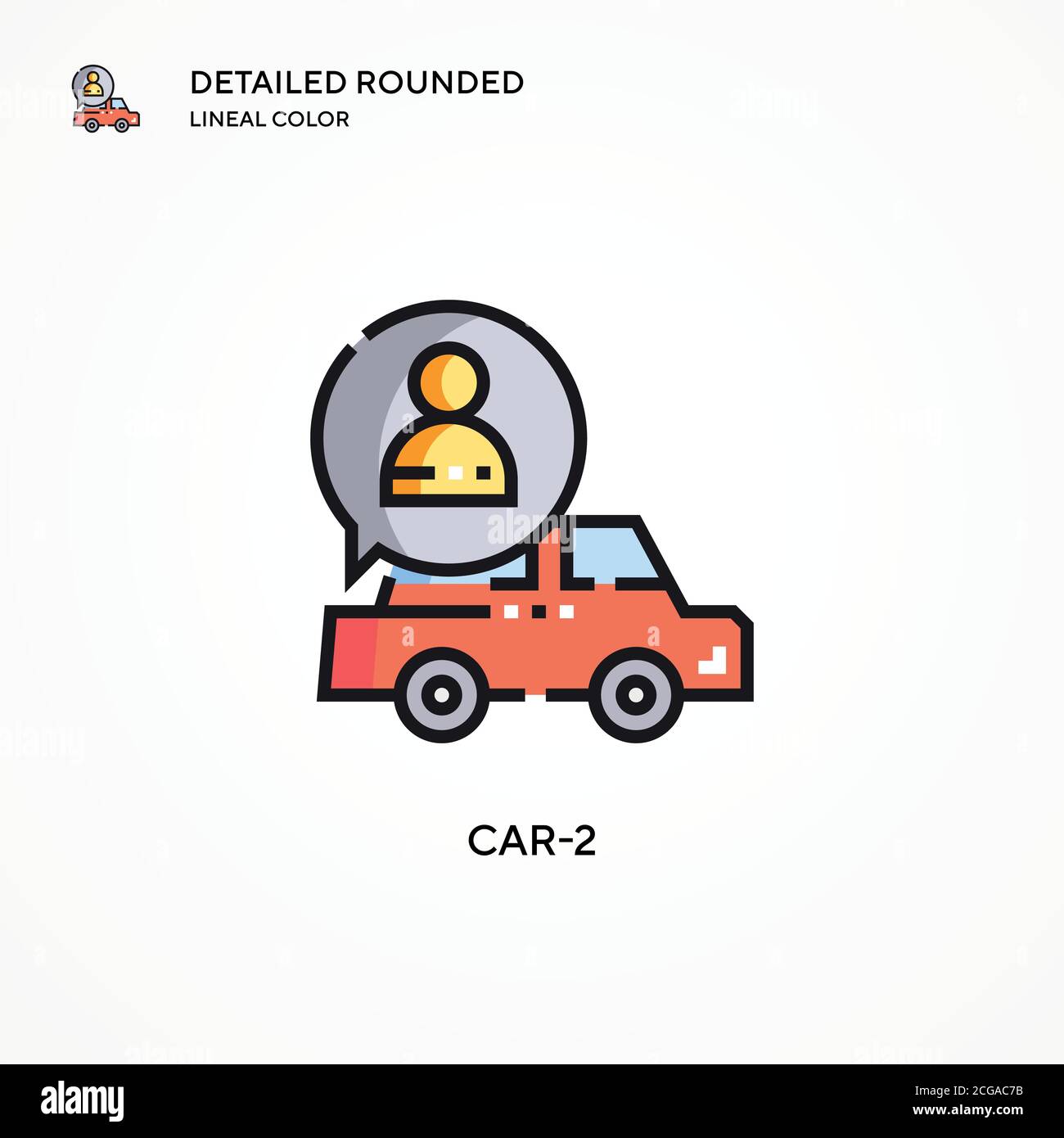 Car-2 vector icon. Modern vector illustration concepts. Easy to edit ...