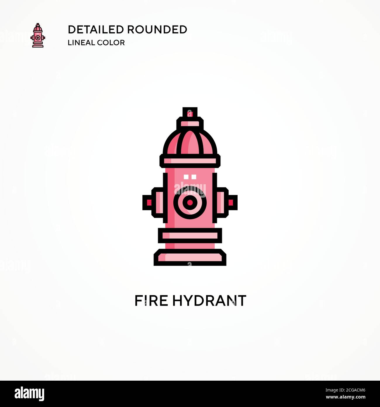Fire hydrant vector icon. Modern vector illustration concepts. Easy to ...