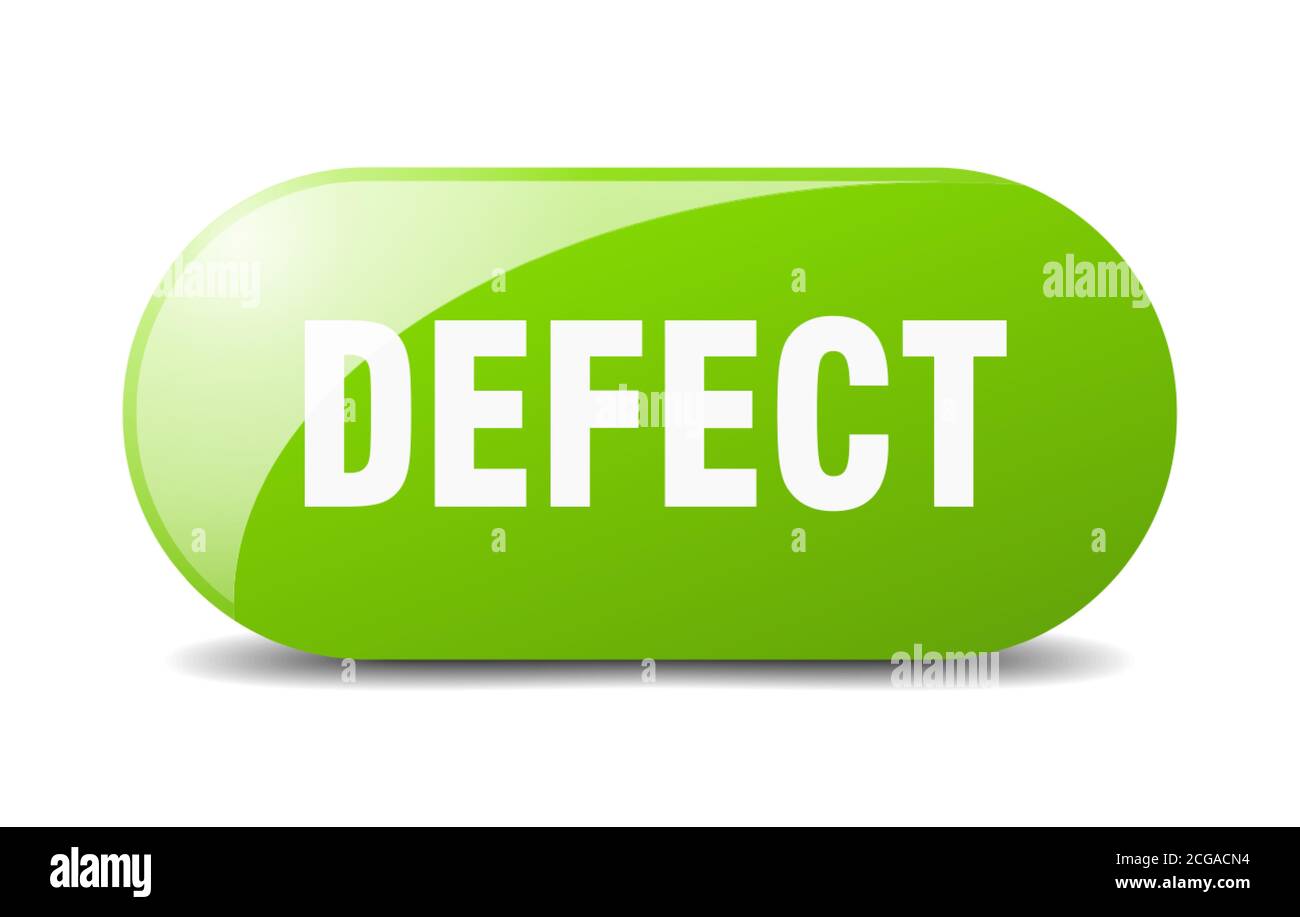 defect button. rounded glass sign. sticker. banner Stock Vector Image & Art - Alamy