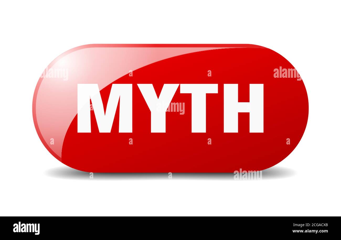 myth button. rounded glass sign. sticker. banner Stock Vector Image ...